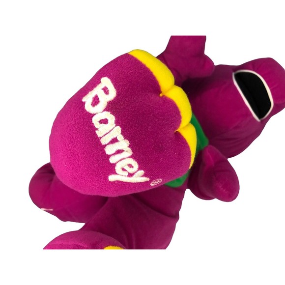 Hasbro | Toys | Vintage Talking Barney Purple Dinosaur 8 Plush Stuffed ...